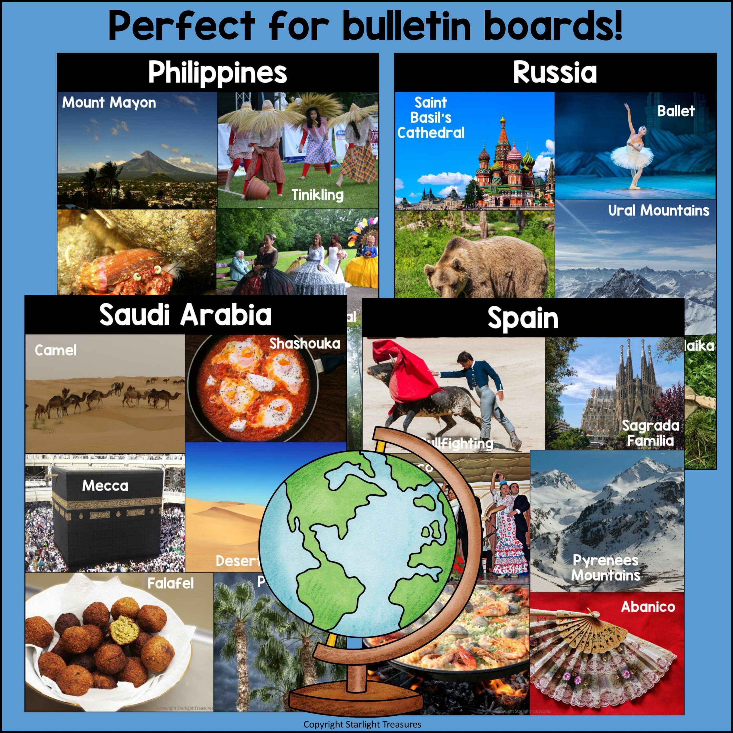 Country Photo Collage Posters - Countries Around the World | Made By ...