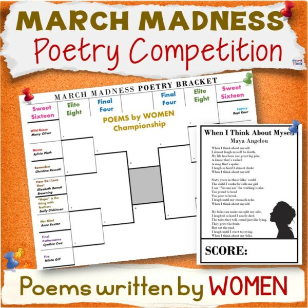 March Madness - Women Poets - Poetry Competition - Editable Poems ...