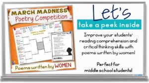 March Madness - Women Poets - Poetry Competition - Editable Poems ...