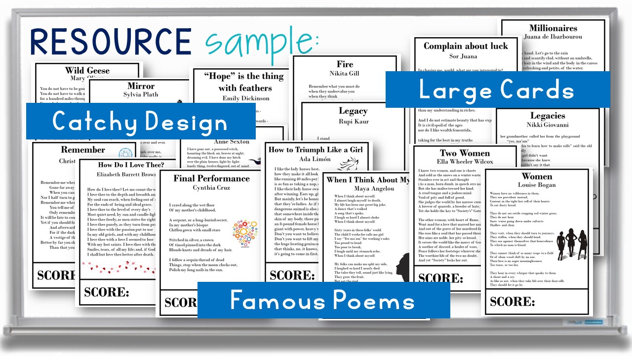 March Madness - Women Poets - Poetry Competition - Editable Poems ...