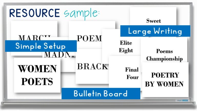 March Madness - Women Poets - Poetry Competition - Editable Poems ...