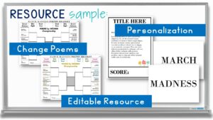 March Madness - Women Poets - Poetry Competition - Editable Poems ...