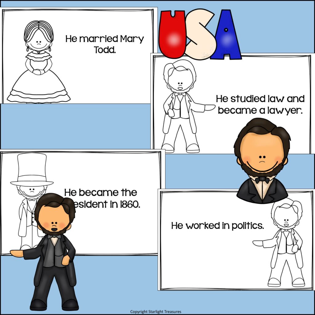 Abraham Lincoln Mini Book for Early Readers: Presidents' Day | Made By ...