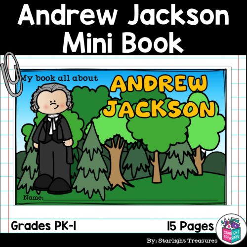 Andrew Jackson Mini Book for Early Readers: Presidents' Day | Made By ...