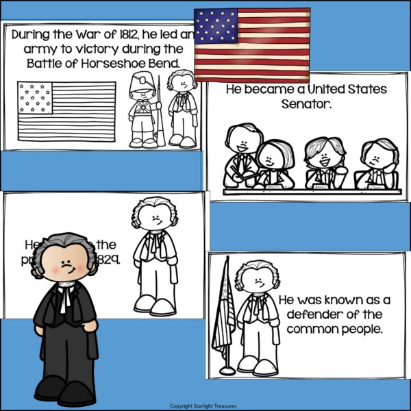 Andrew Jackson Mini Book for Early Readers: Presidents' Day | Made By ...