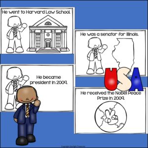 Barack Obama Mini Book for Early Readers: Presidents' Day | Made By ...
