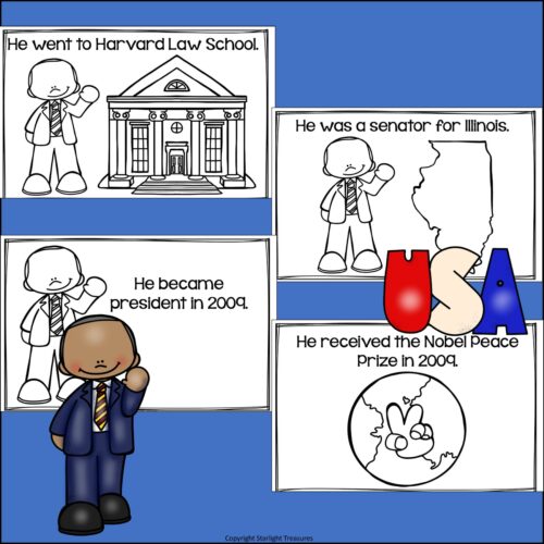 Barack Obama Mini Book for Early Readers: Presidents' Day | Made By ...