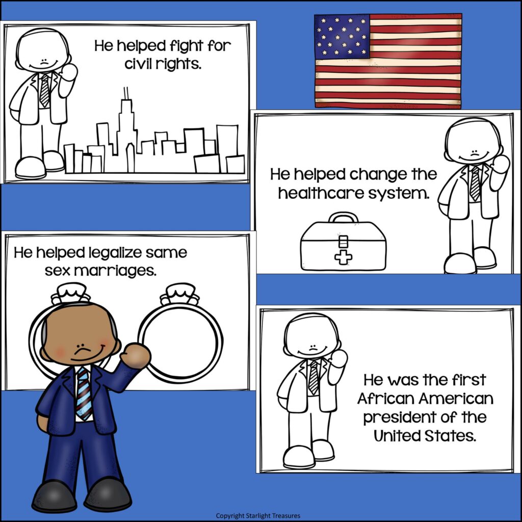 Barack Obama Mini Book for Early Readers: Presidents' Day | Made By ...