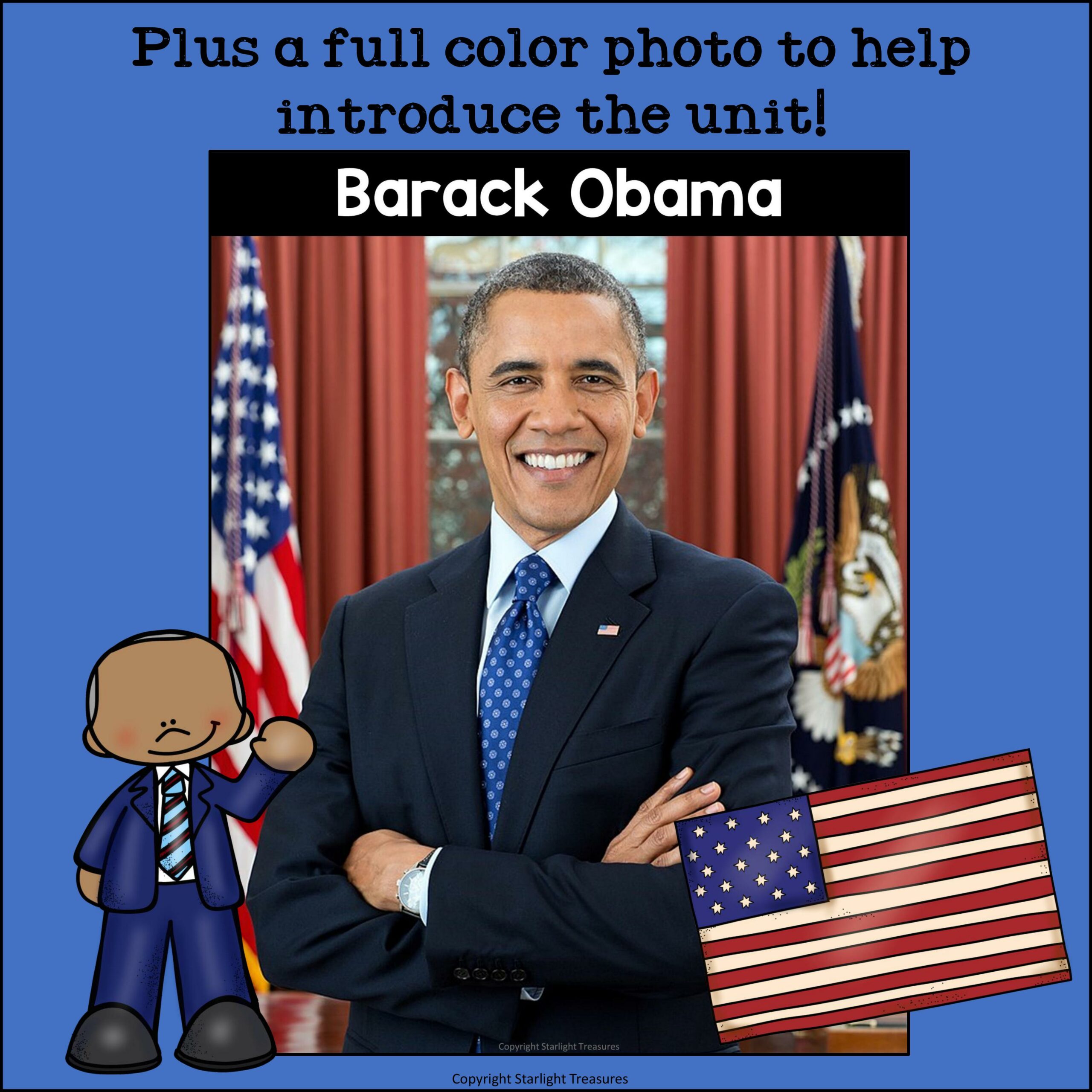 Barack Obama Mini Book for Early Readers: Presidents' Day | Made By ...