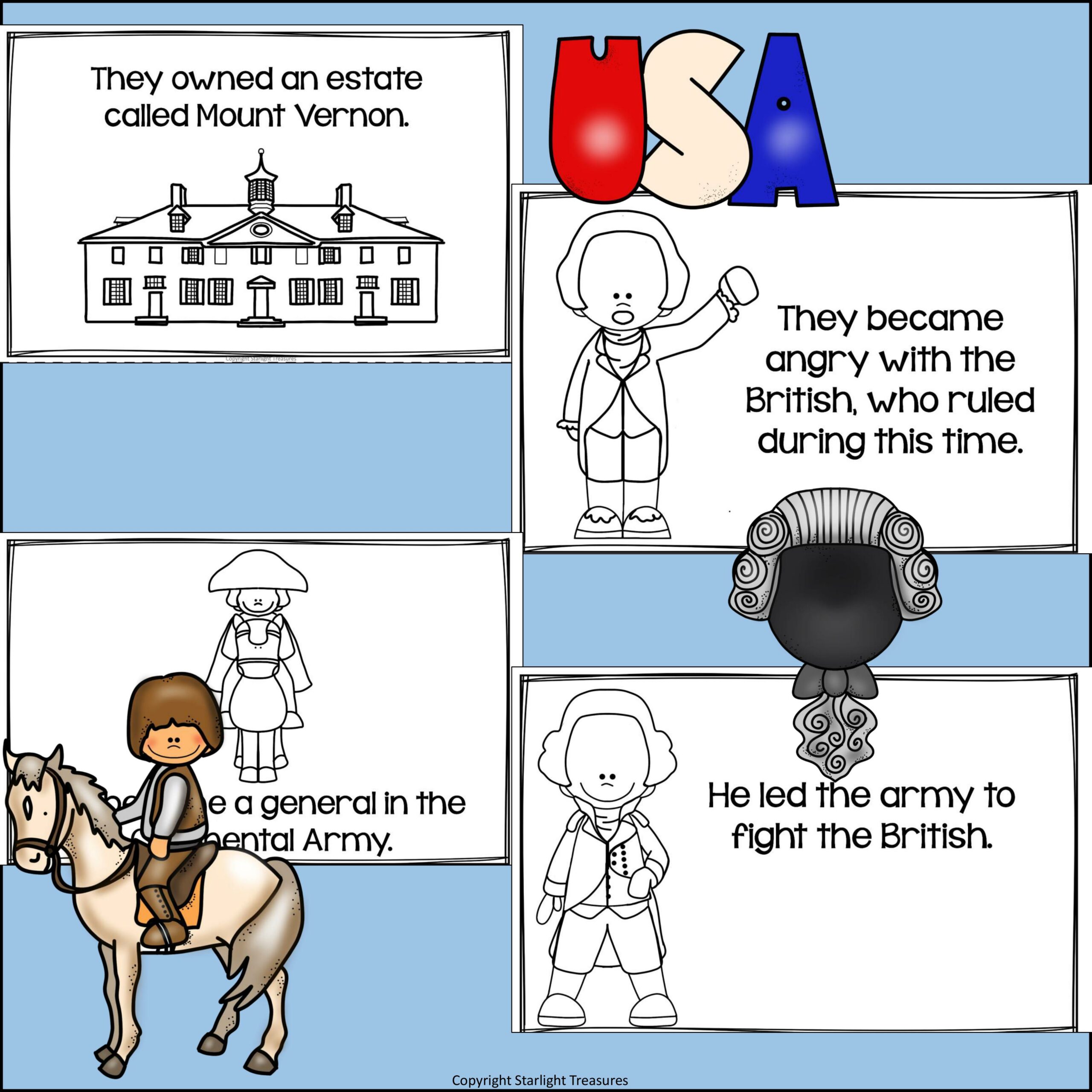 George Washington Mini Book for Early Readers: Presidents' Day | Made ...