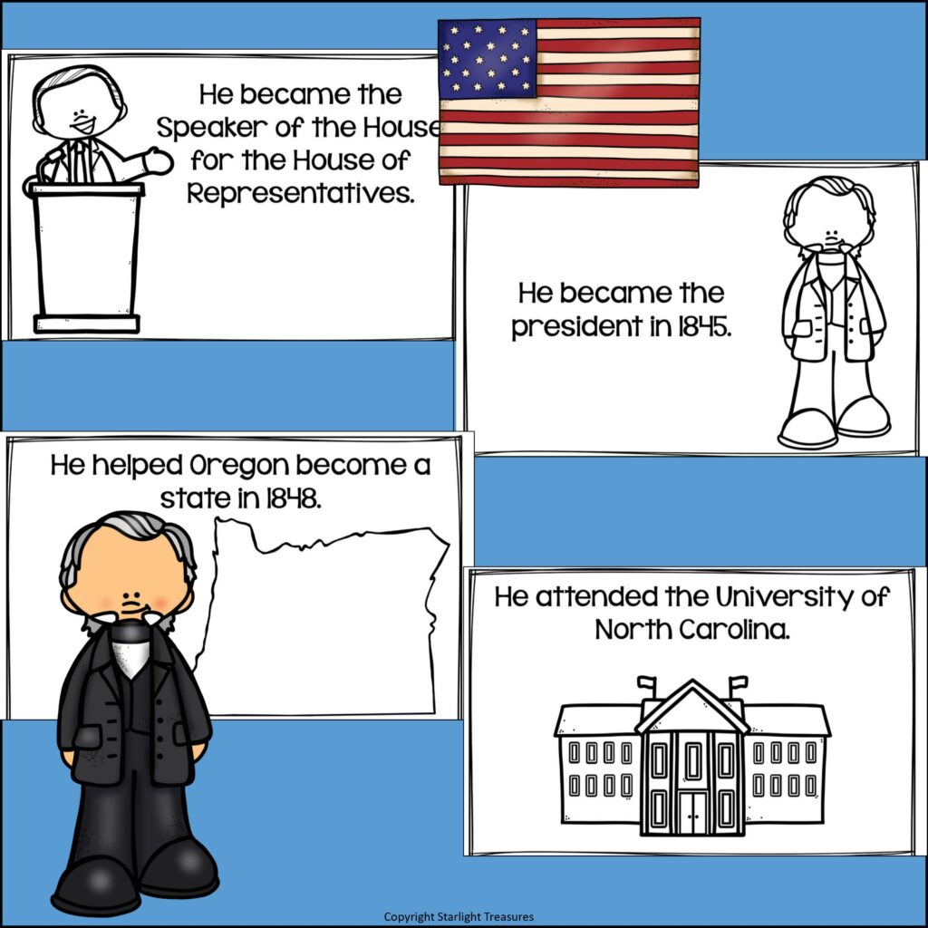 James K. Polk Mini Book for Early Readers: Presidents' Day | Made By ...