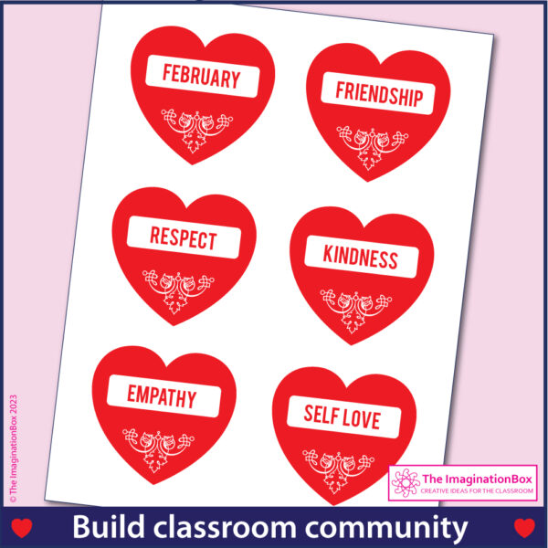 Free February Bulletin Board Display, Valentine's Day Classroom Decor ...