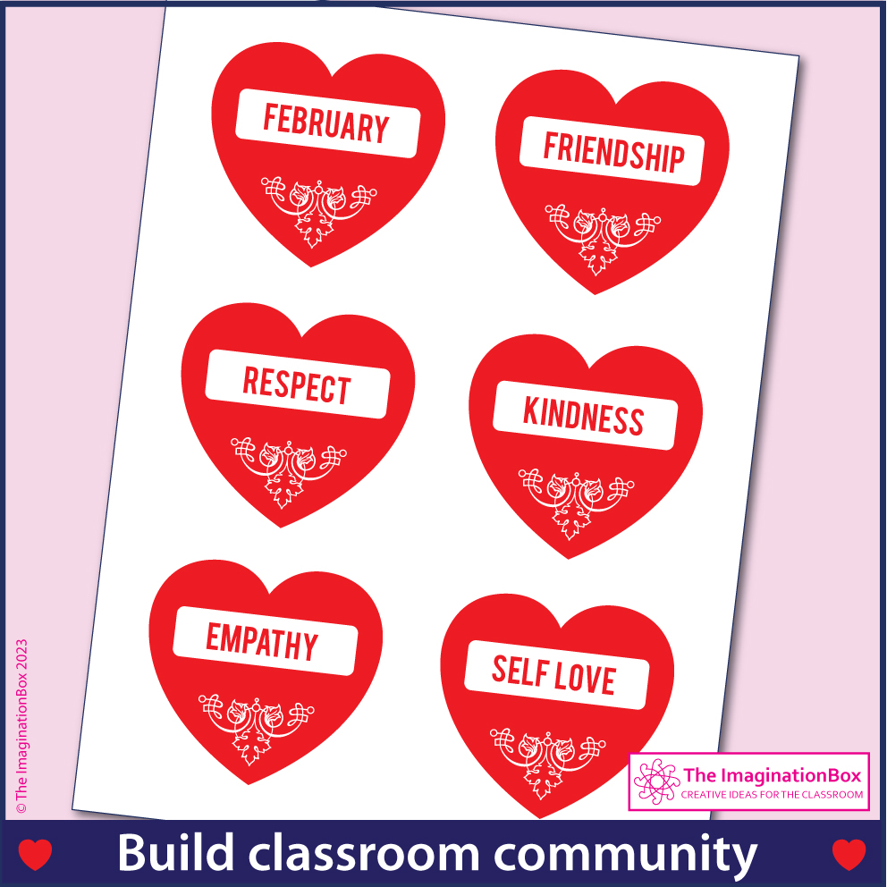 Free February Bulletin Board Display, Valentine's Day Classroom Decor ...