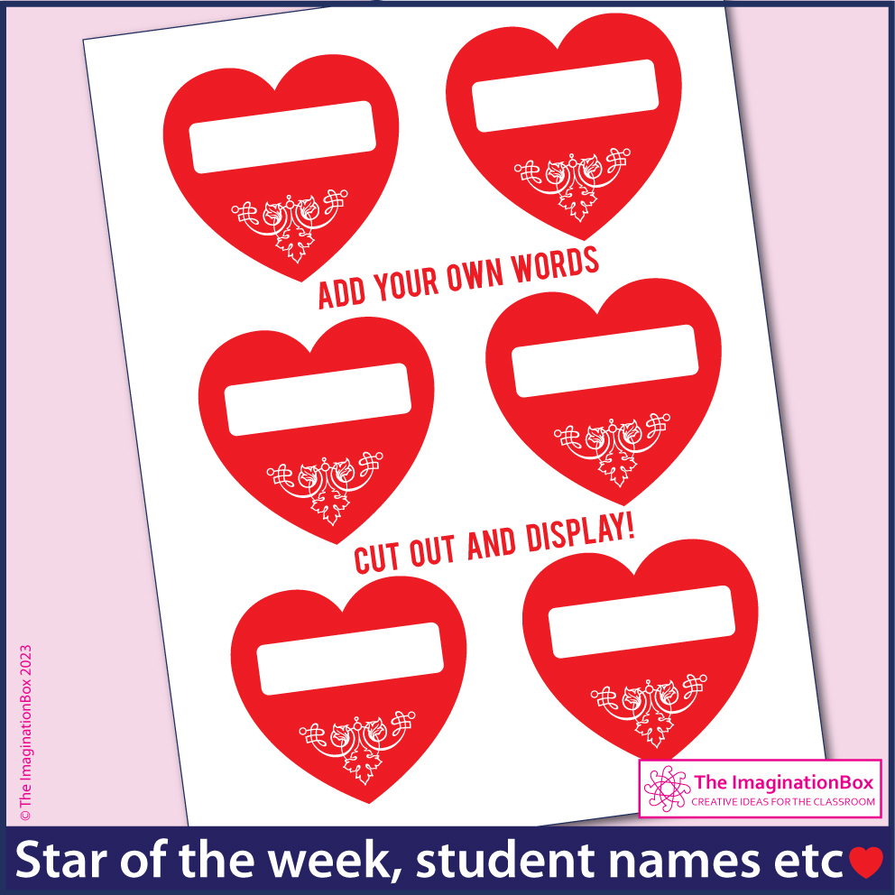 Free February Bulletin Board Display, Valentine's Day Classroom Decor ...
