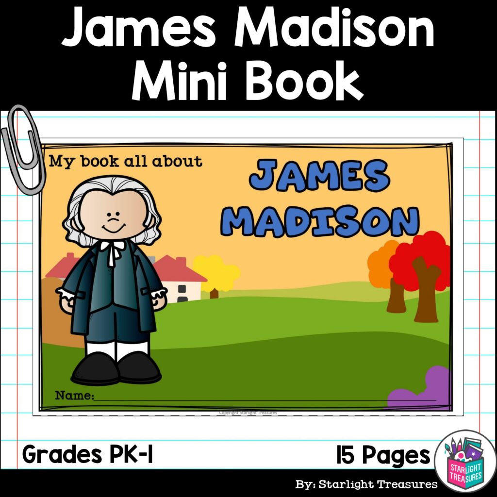 James Madison Mini Book for Early Readers: Presidents' Day | Made By ...