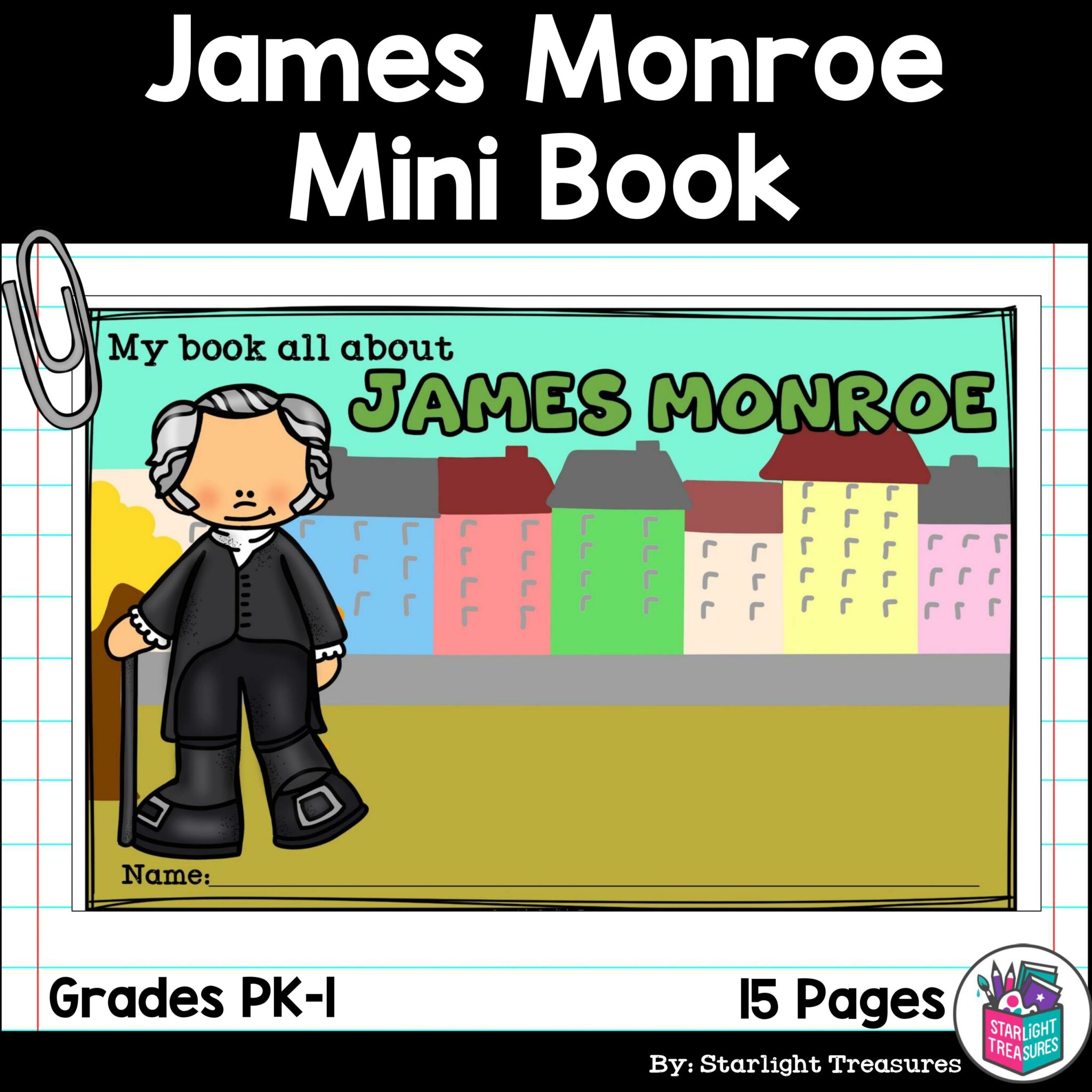 James Monroe Mini Book for Early Readers: Presidents' Day | Made By ...