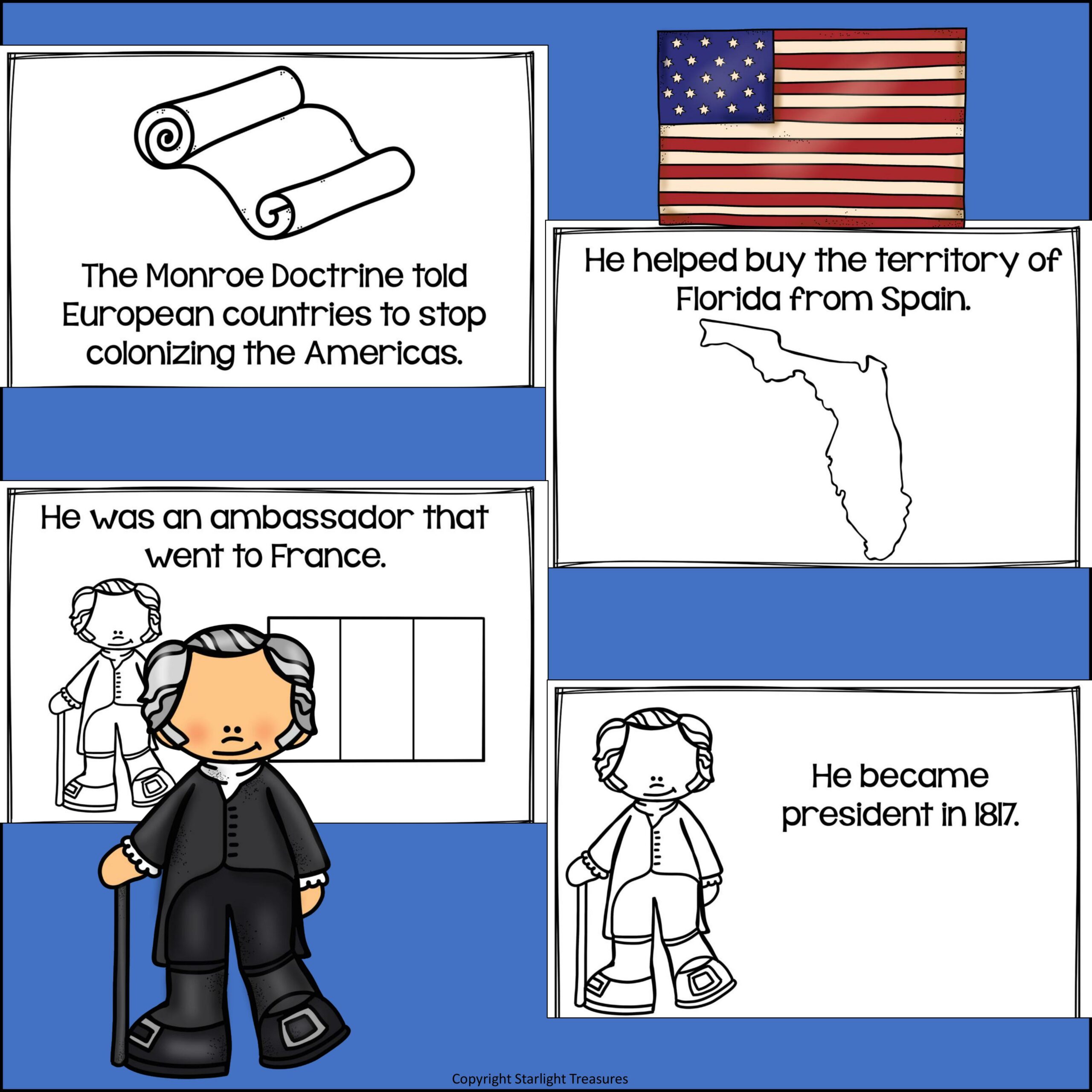 James Monroe Mini Book for Early Readers: Presidents' Day | Made By ...