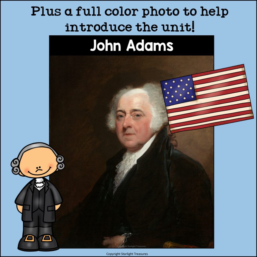 John Adams Mini Book for Early Readers: Presidents' Day | Made By Teachers