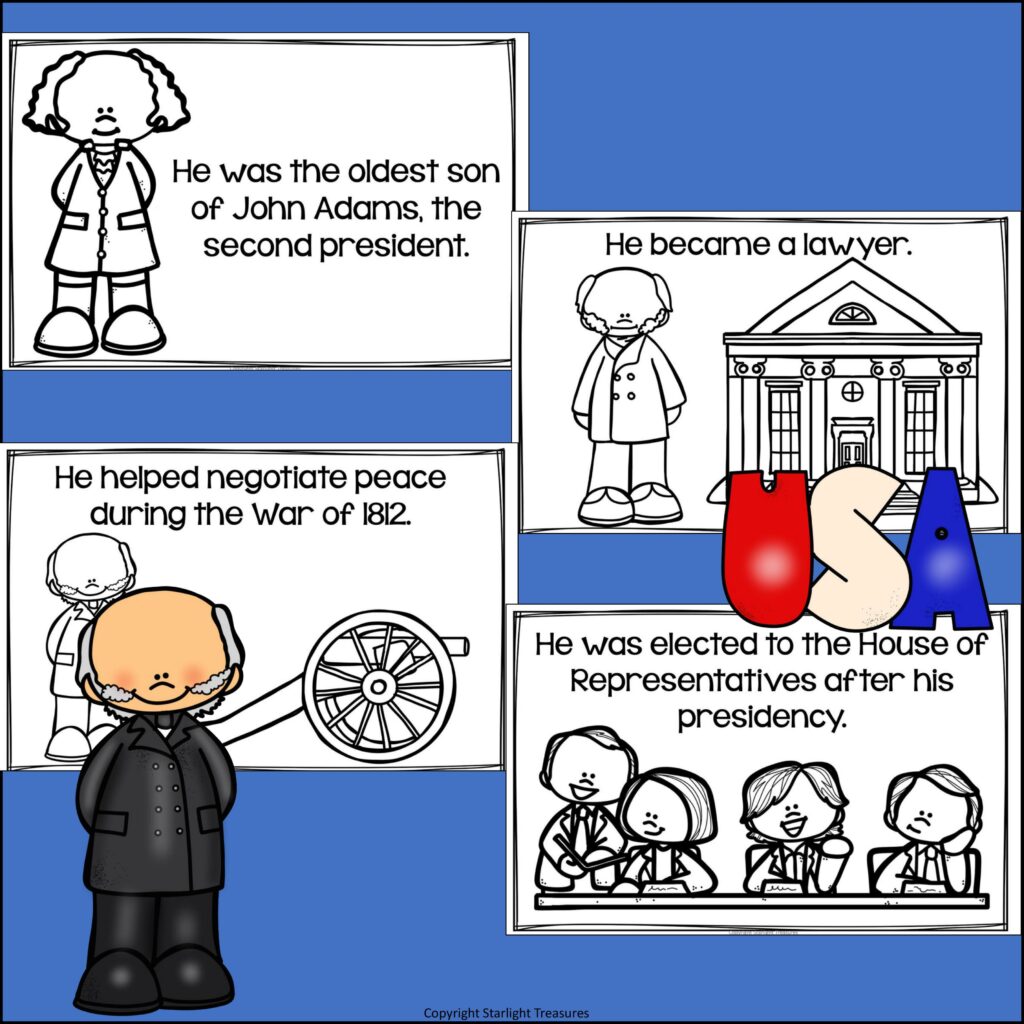 John Quincy Adams Mini Book for Early Readers: Presidents' Day | Made ...