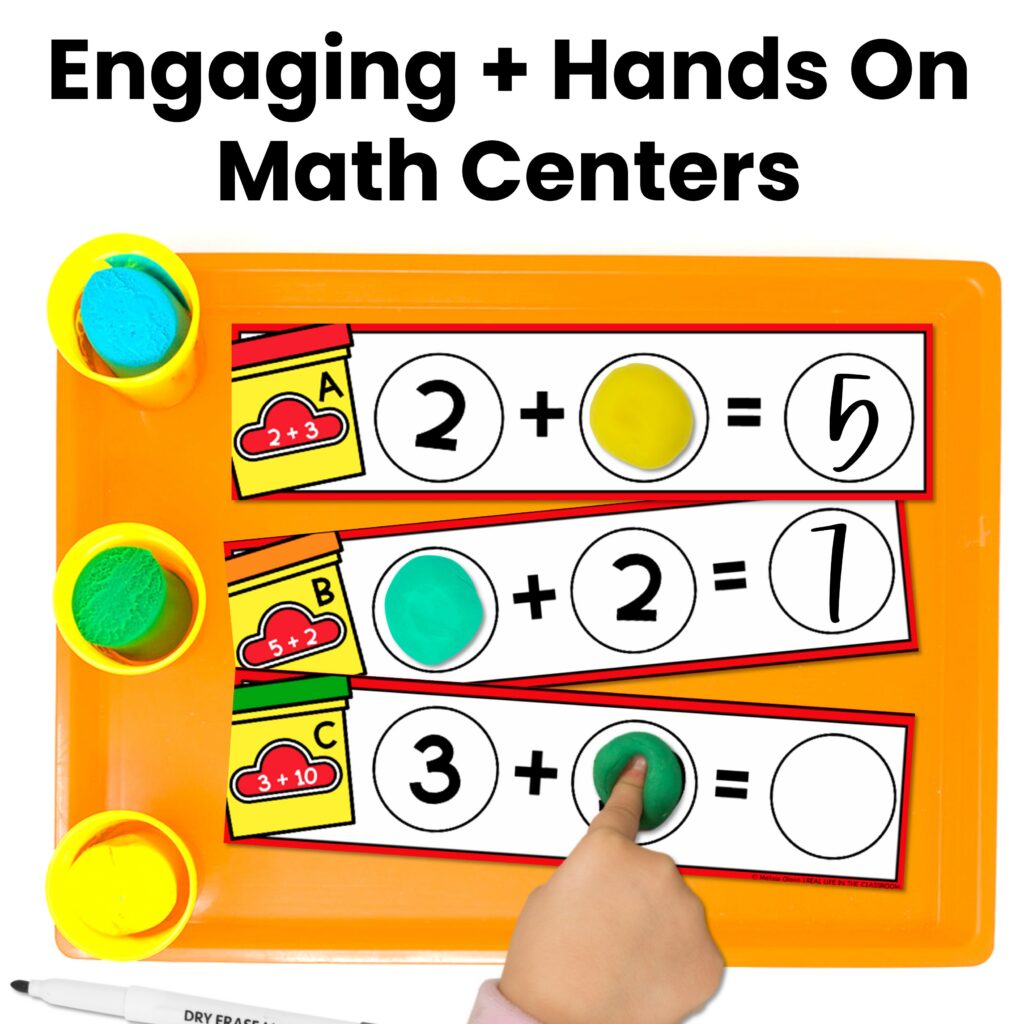 Addition Math Centers for 1st Grade - Printable and Digital | Made By ...