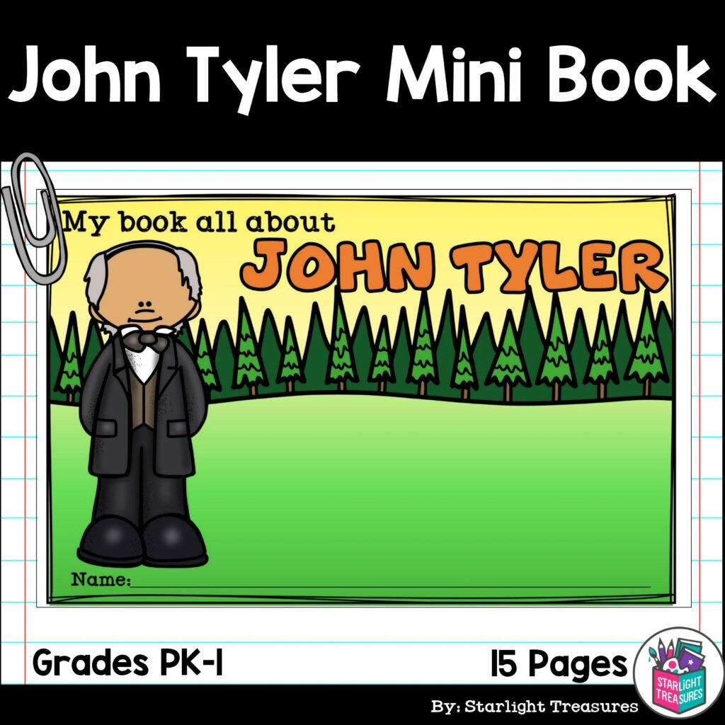 John Tyler Mini Book for Early Readers: Presidents' Day | Made By Teachers