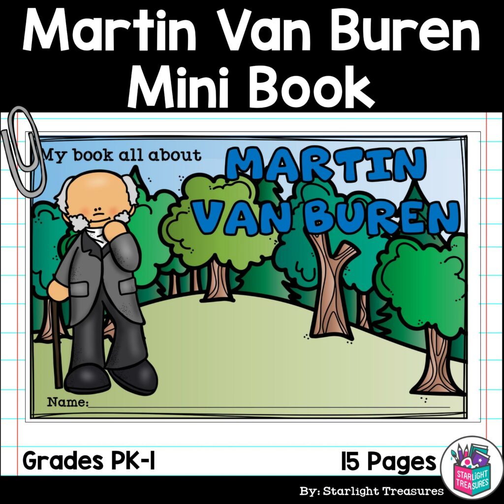 Martin Van Buren Mini Book for Early Readers: Presidents' Day | Made By ...