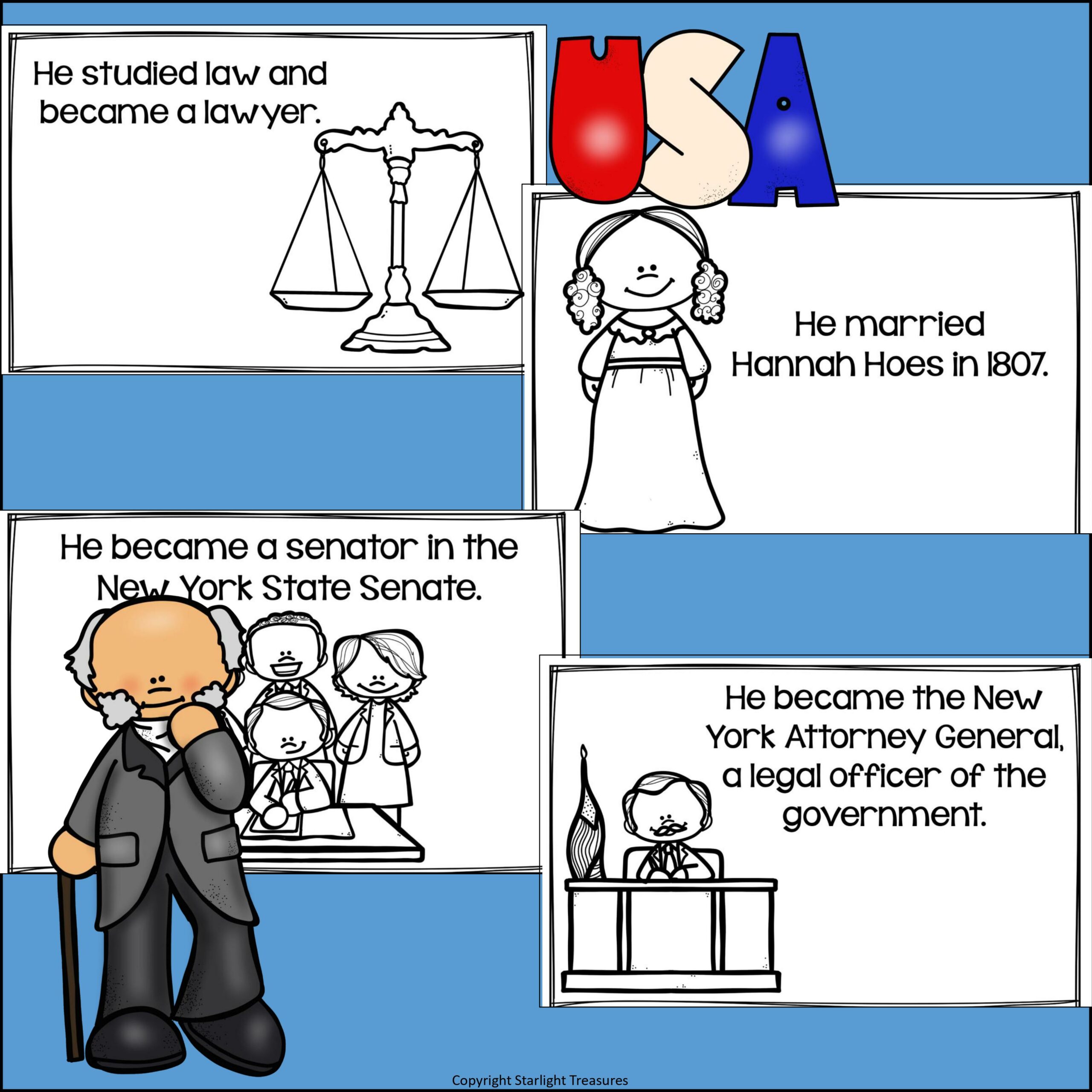 Martin Van Buren Mini Book for Early Readers: Presidents' Day | Made By ...