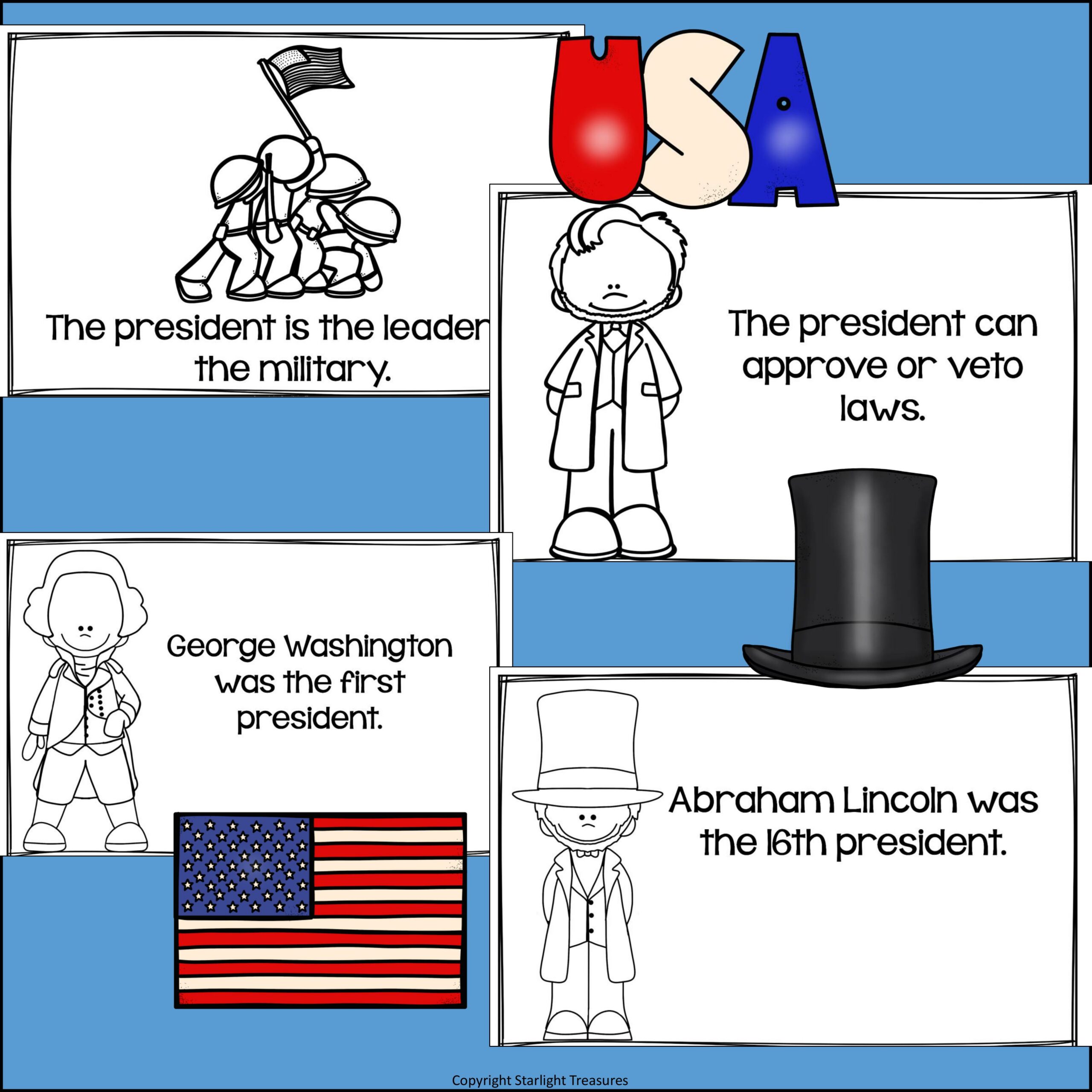 Presidents' Day Mini Book for Early Readers: Presidents' Day | Made By ...