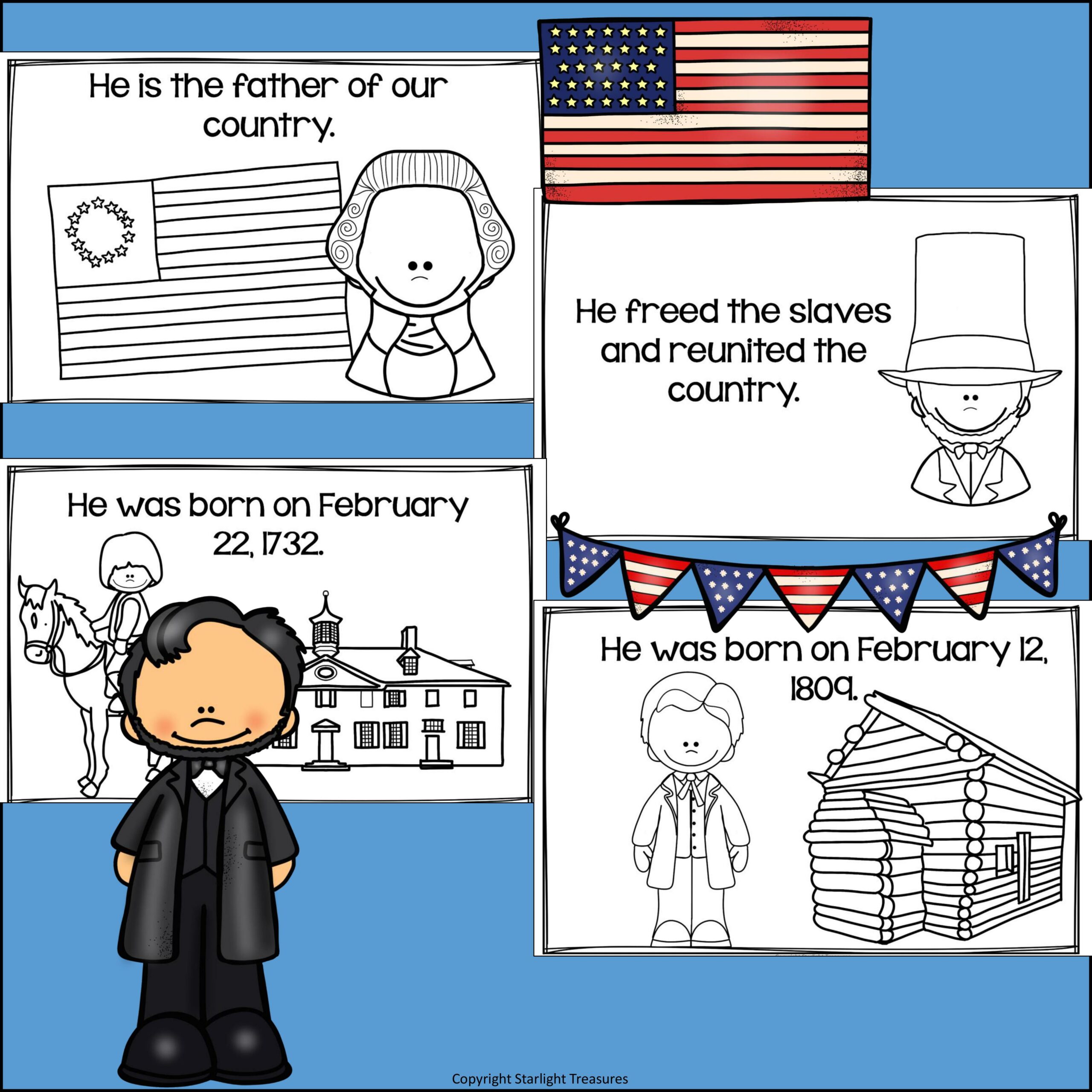 Presidents' Day Mini Book for Early Readers: Presidents' Day | Made By ...