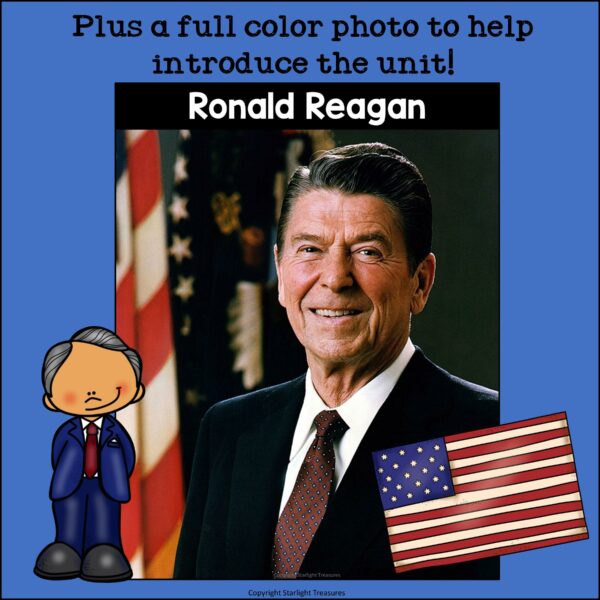 Ronald Reagan Mini Book for Early Readers: Presidents' Day | Made By ...