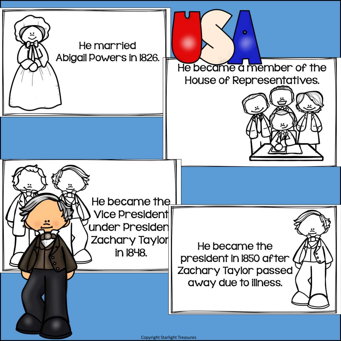 Millard Fillmore Mini Book for Early Readers: Presidents' Day | Made By ...