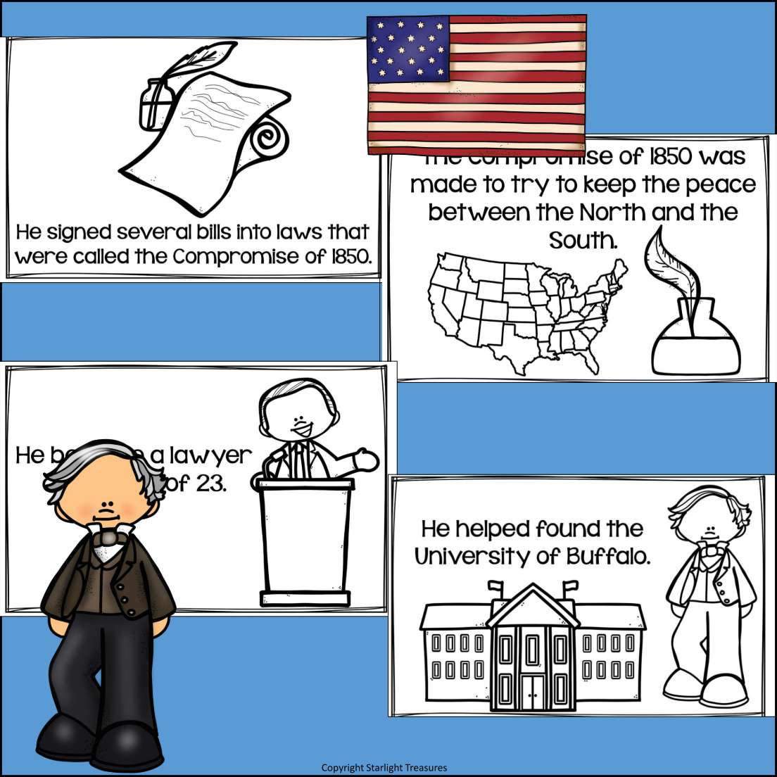 Millard Fillmore Mini Book for Early Readers: Presidents' Day | Made By ...