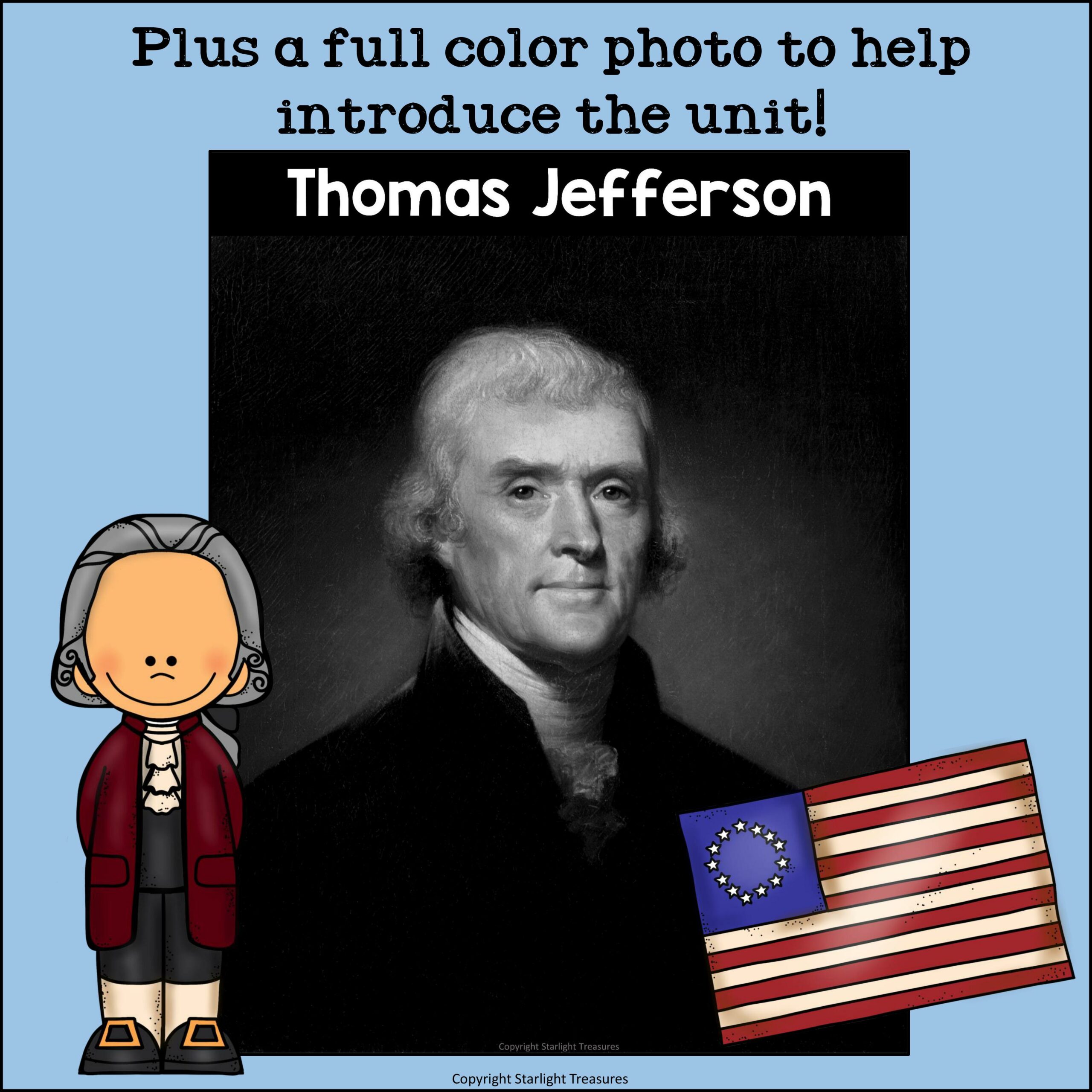Thomas Jefferson Mini Book for Early Readers: Presidents' Day | Made By ...