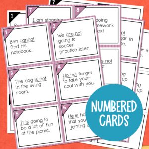 Contractions - Grammar Practice - Write the Room Activity | Made By ...