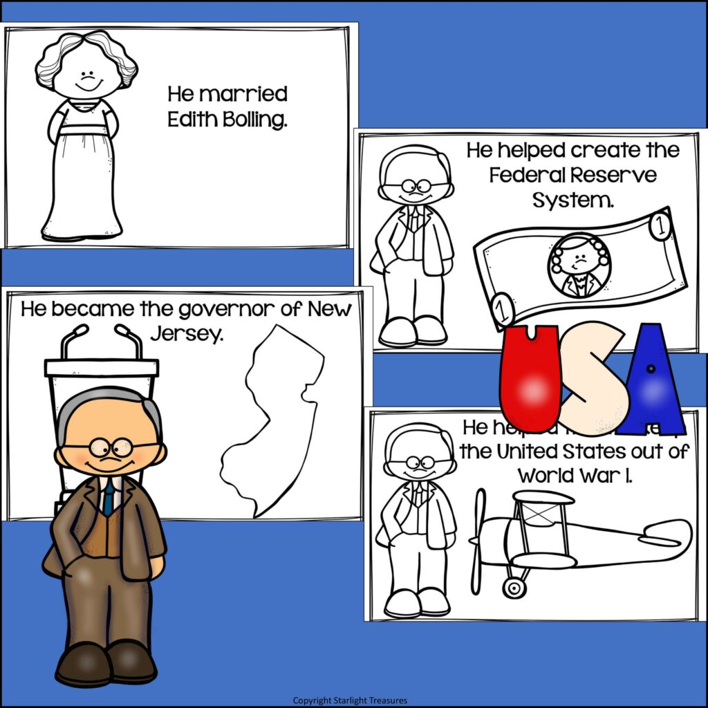 Woodrow Wilson Mini Book for Early Readers: Presidents' Day | Made By ...