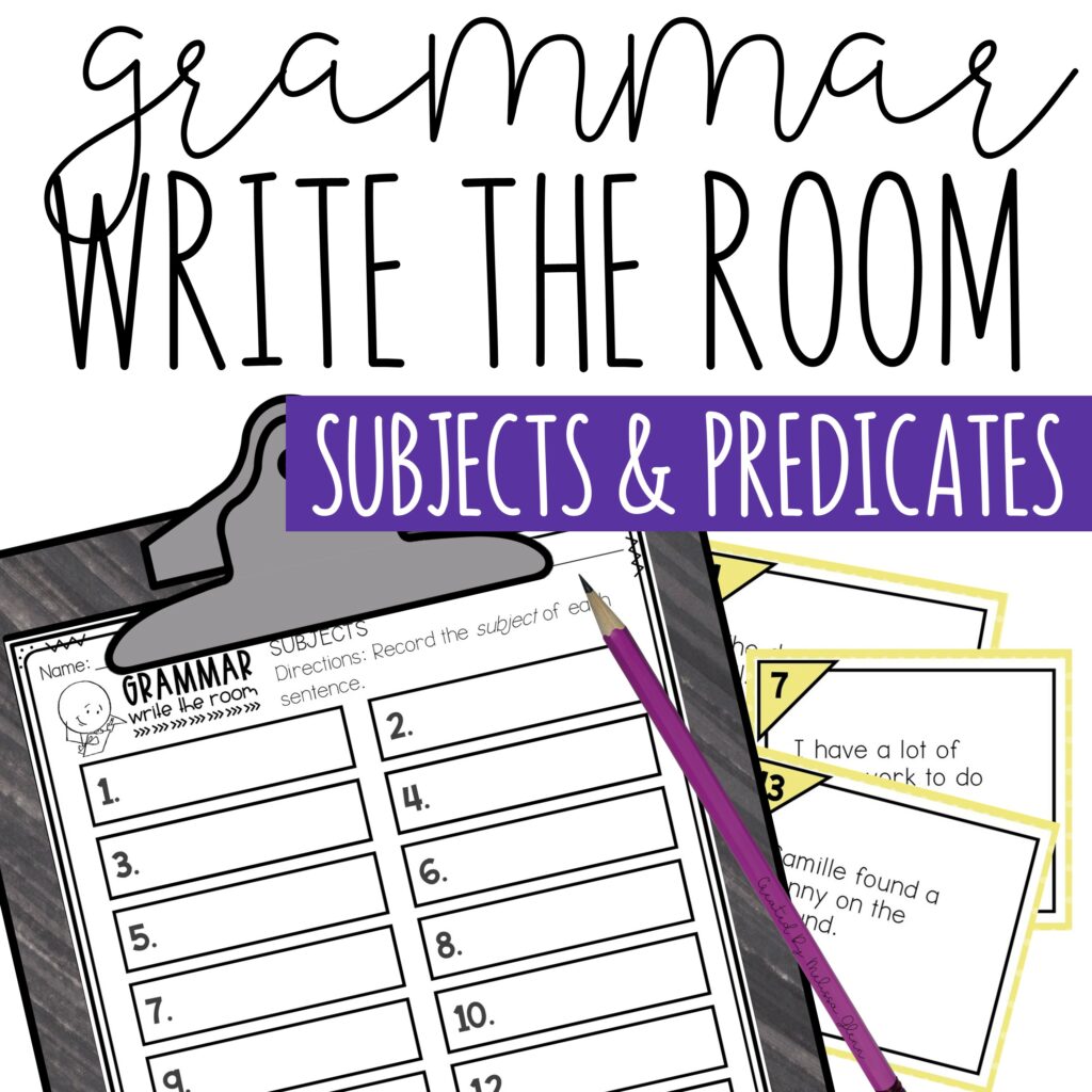 Subject and Predicate Activity for Grammar | Made By Teachers