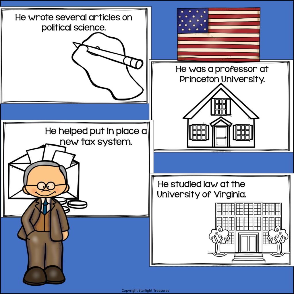 Woodrow Wilson Mini Book for Early Readers: Presidents' Day | Made By ...