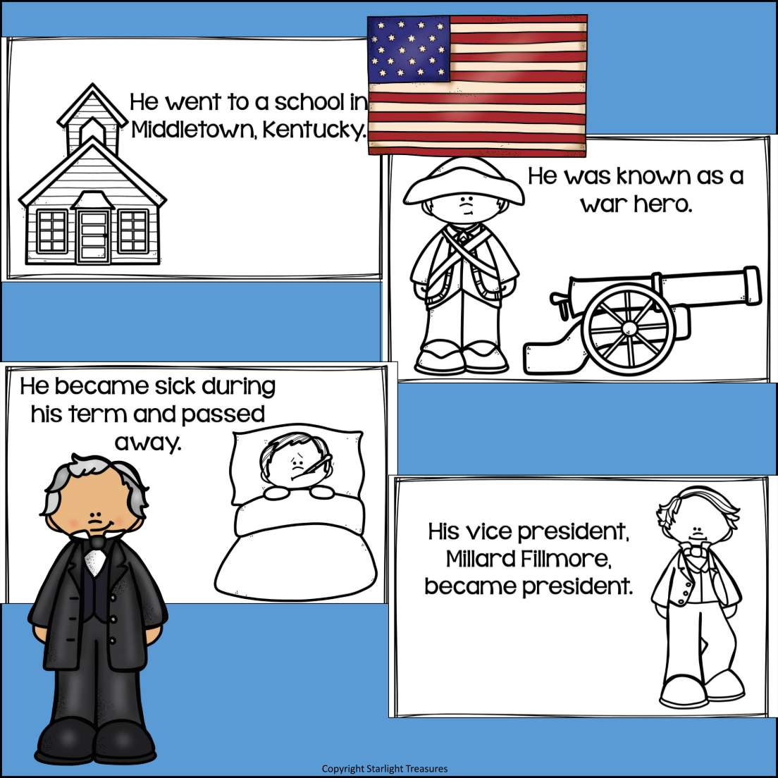 Zachary Taylor Mini Book for Early Readers: Presidents' Day | Made By ...