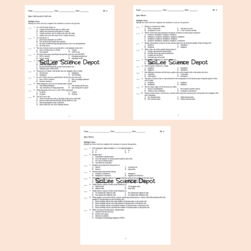 Cell Division NO PREP Unit Bundle | Made By Teachers