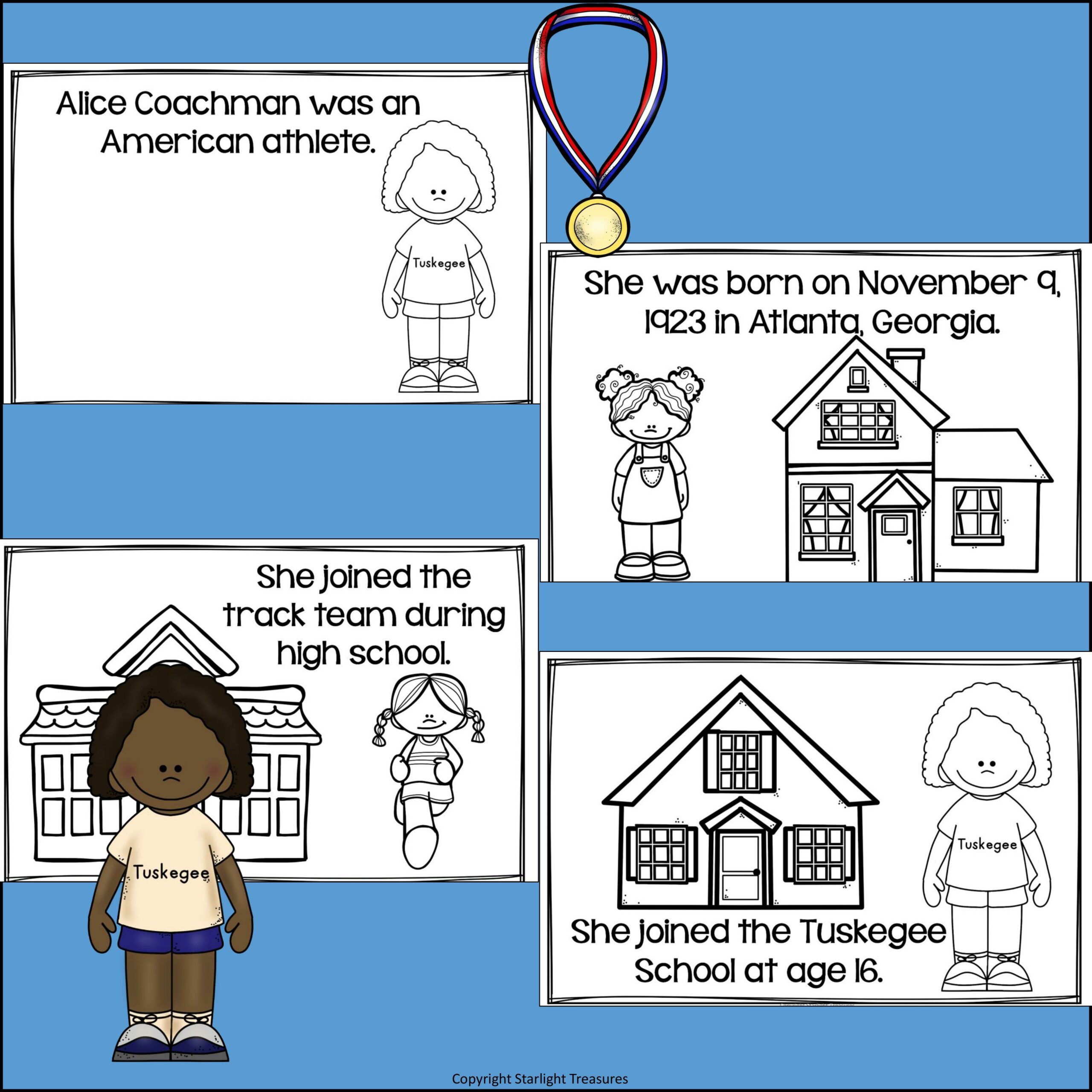 Alice Coachman Mini Book for Early Readers: Black History Month | Made ...