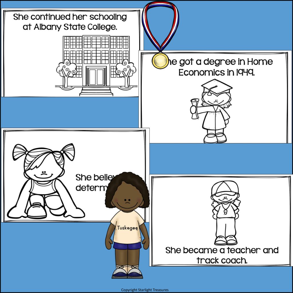 Alice Coachman Mini Book for Early Readers: Black History Month | Made ...