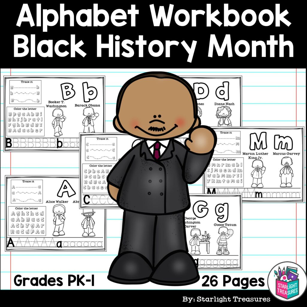 Alphabet Workbook: Worksheets A-Z Black History Month | Made By Teachers