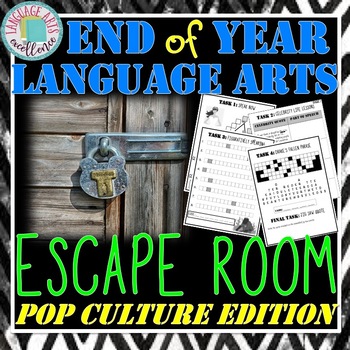 End of Year ELA Escape Room - Pop Culture Edition | Made By Teachers