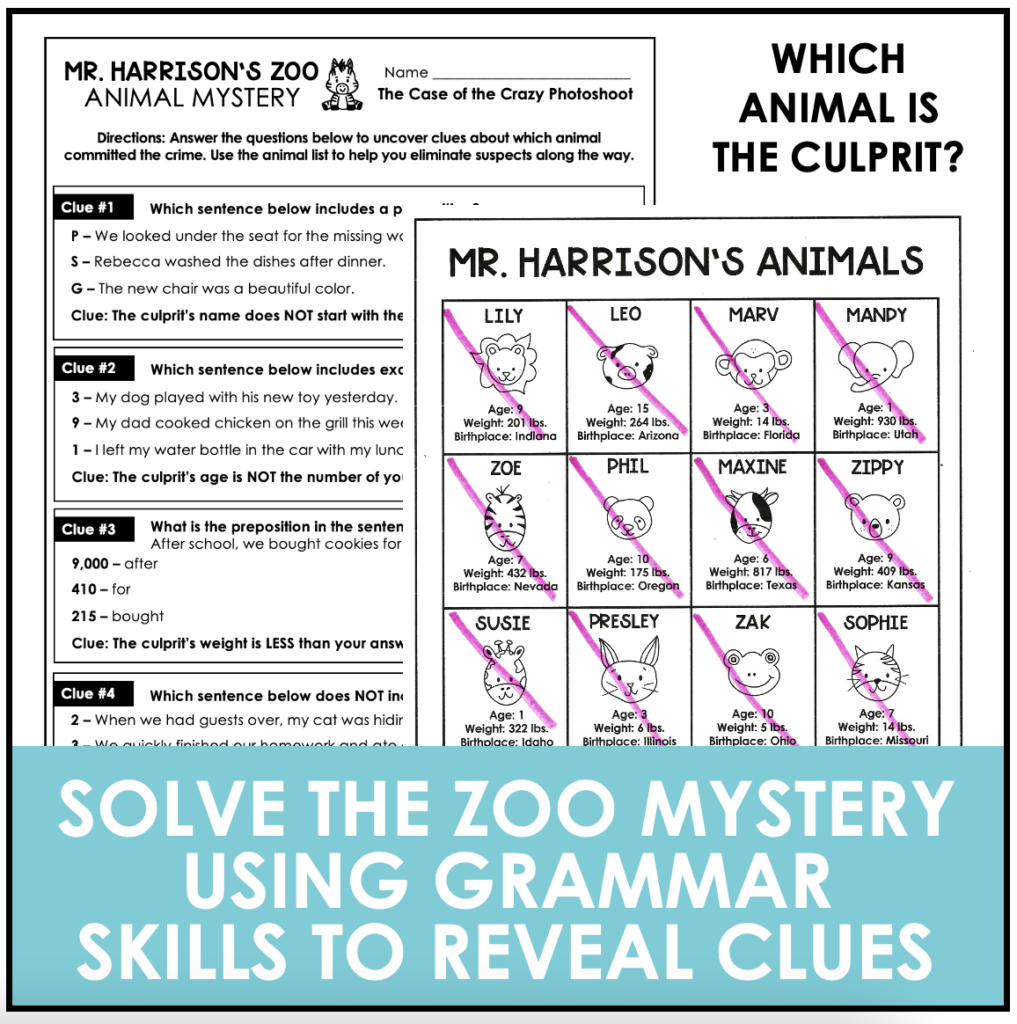 Prepositions Practice Mystery Activity | Made By Teachers