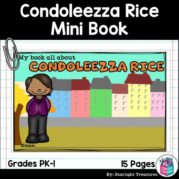 Condoleezza Rice Mini Book for Early Readers: Black History Month ...