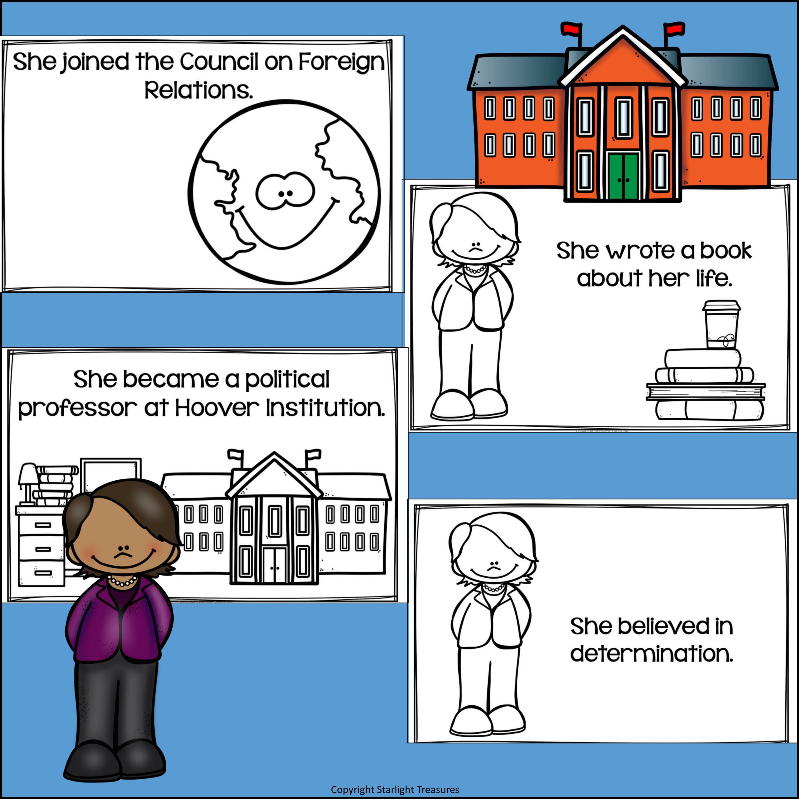 Condoleezza Rice Mini Book for Early Readers: Black History Month ...