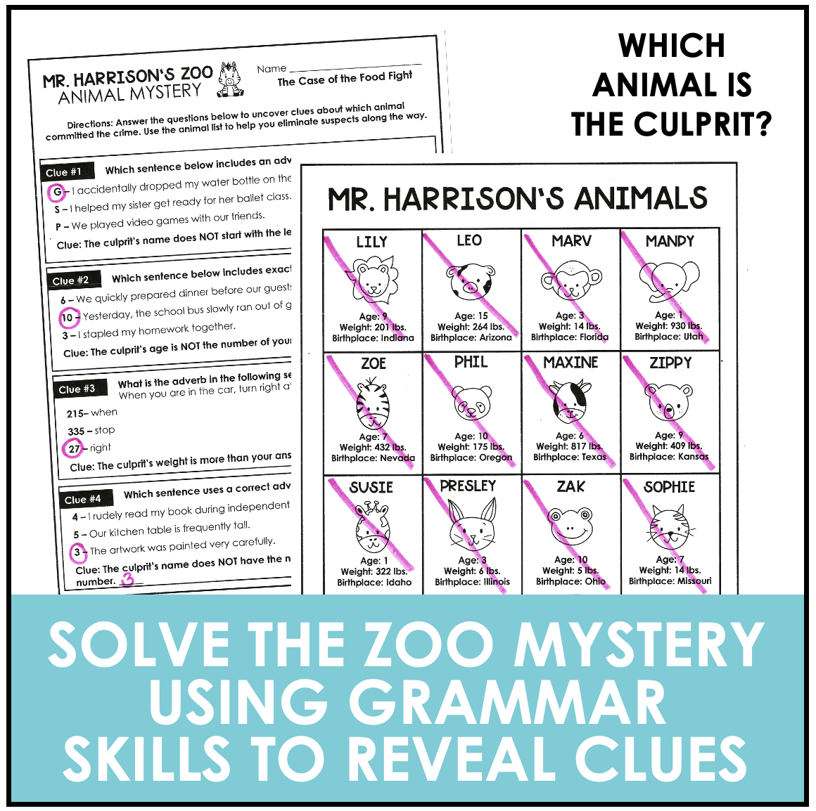 Adverbs Practice Mystery Activity | Made By Teachers