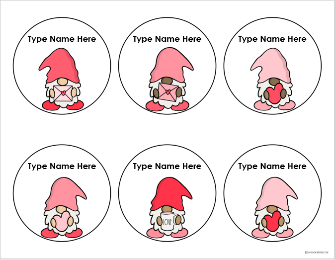 Valentine's Day Kindness Gnomes Door Display Bulletin Board Decoration ...