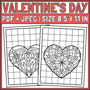 Valentine Hearts Coloring Pages | Valentine's Day Coloring Pages - Made ...