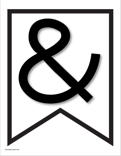 Create Your Own Banner Template Sign Bunting INK FRIENDLY | Made By ...